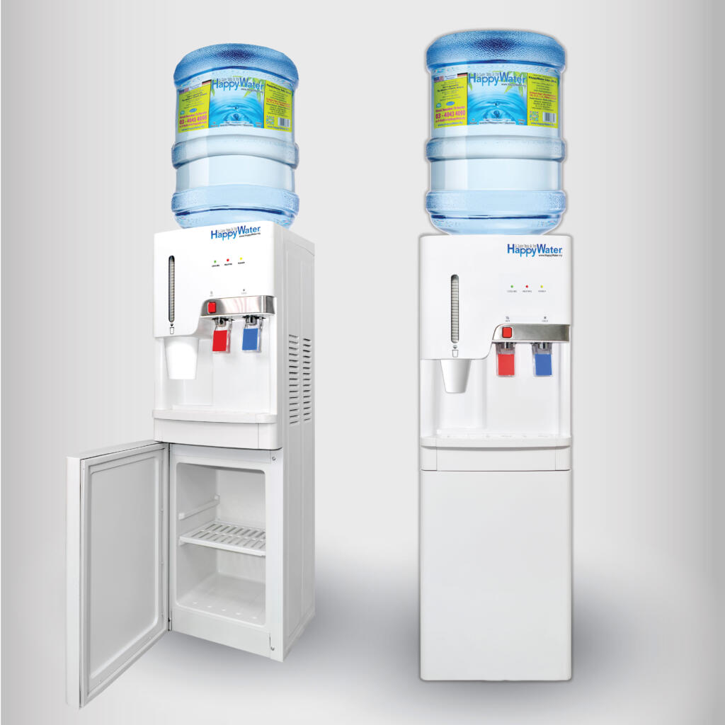 3-in-1 Water Dispenser with Cups Dispenser and Cabinet